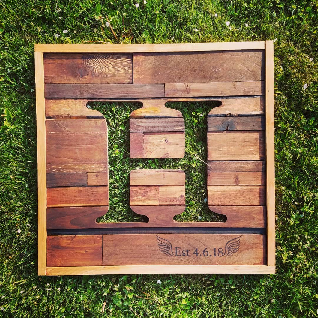 Rustic Monogram – Covered Bridges Woodworking, LLC
