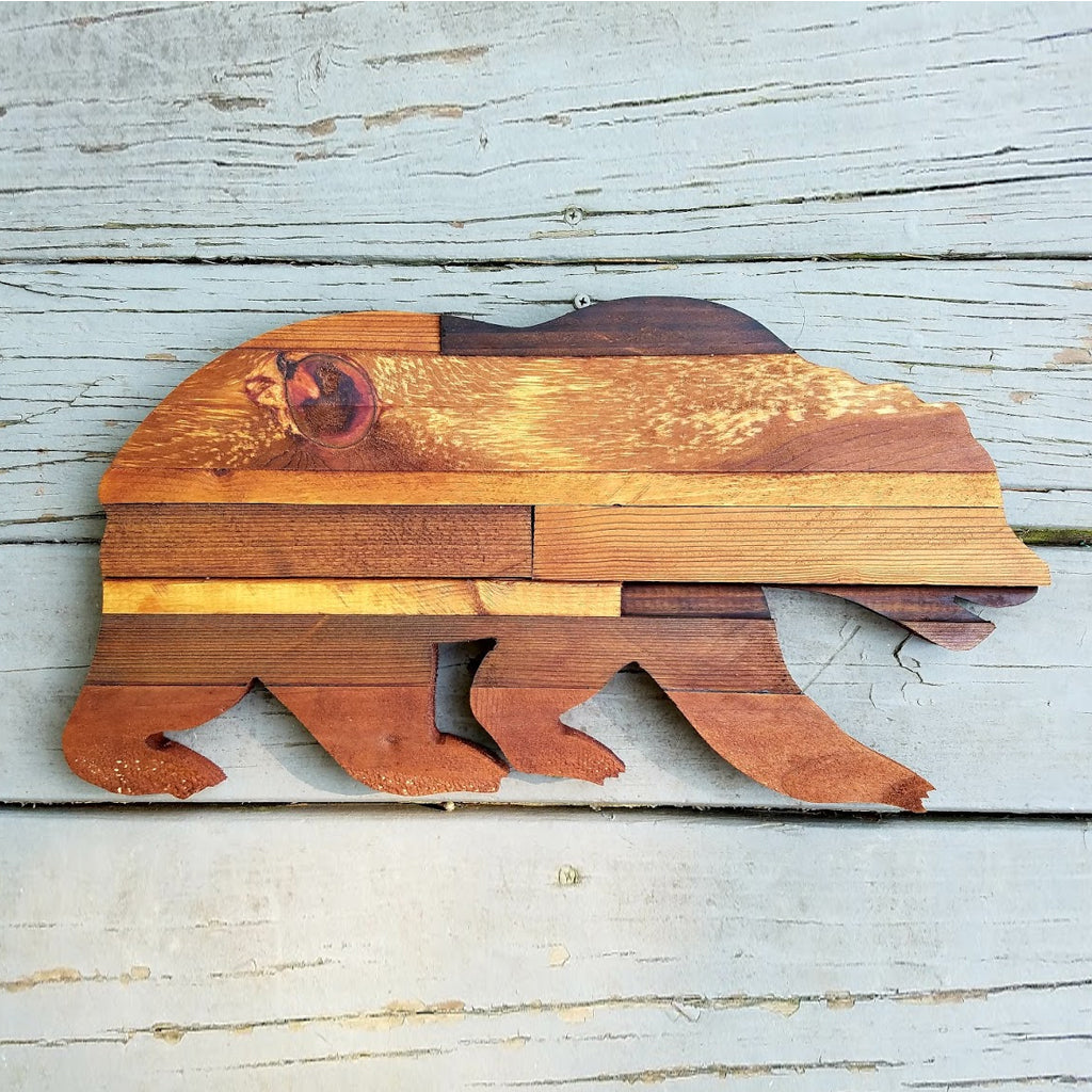 Rustic Wood Bear Sign – Covered Bridges Woodworking, LLC