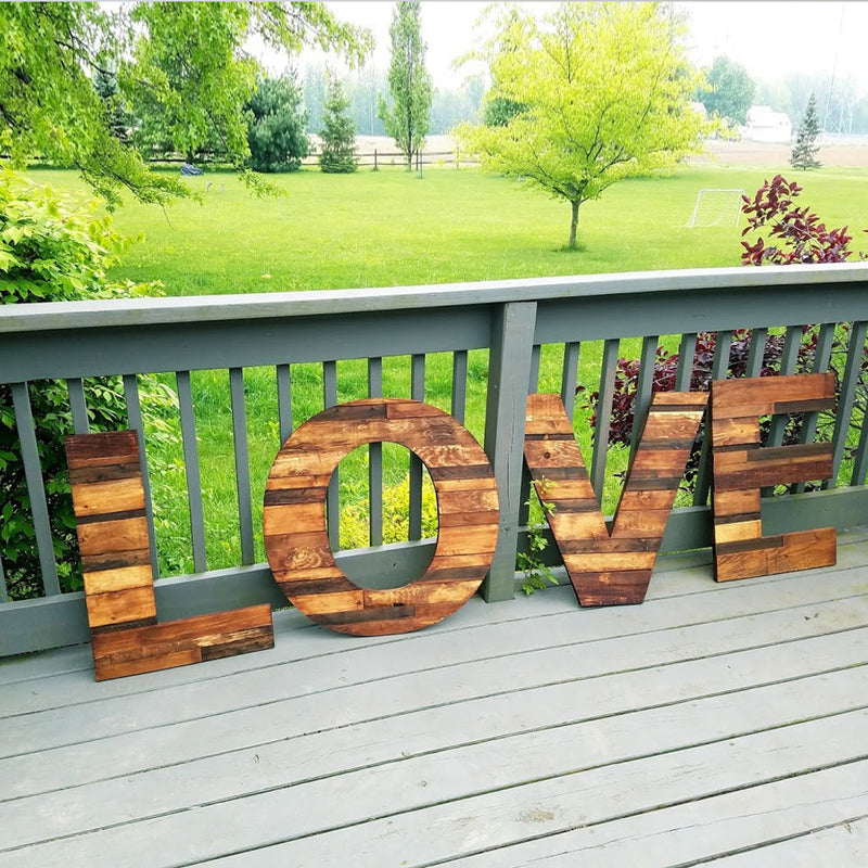Love Wood Letters – Covered Bridges Woodworking, LLC