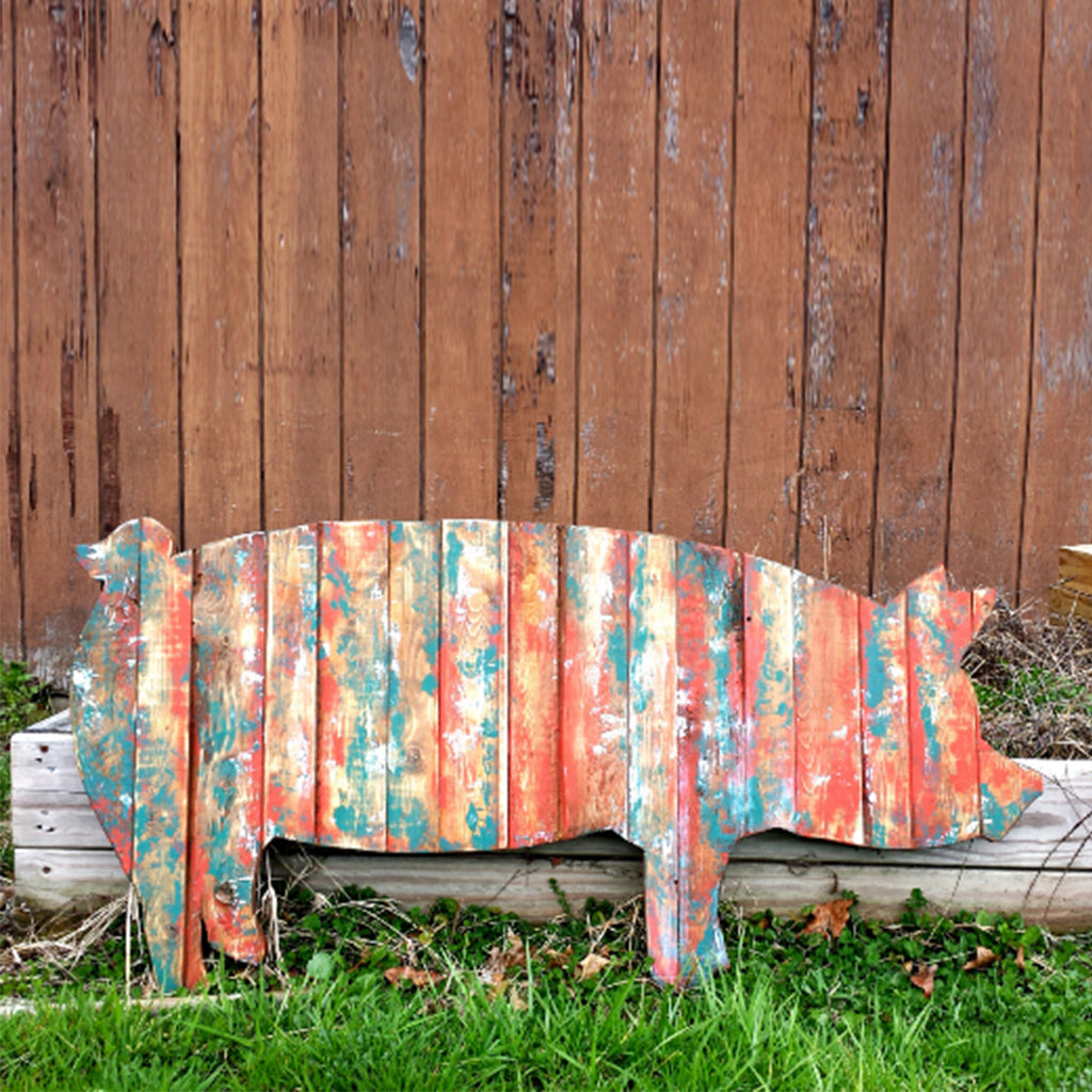 Rustic Wood Pig Sign – Covered Bridges Woodworking, LLC